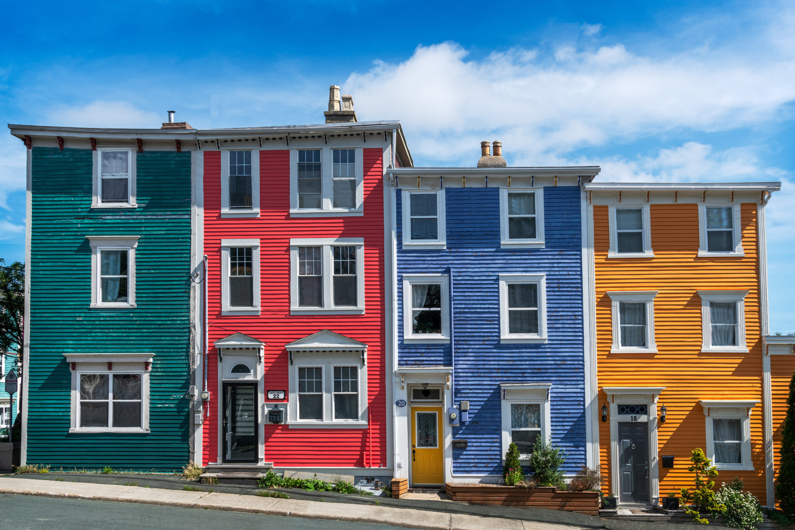 Brightly Colored Homes, Newfoundland - Harold Hall PhotographyHarold ...